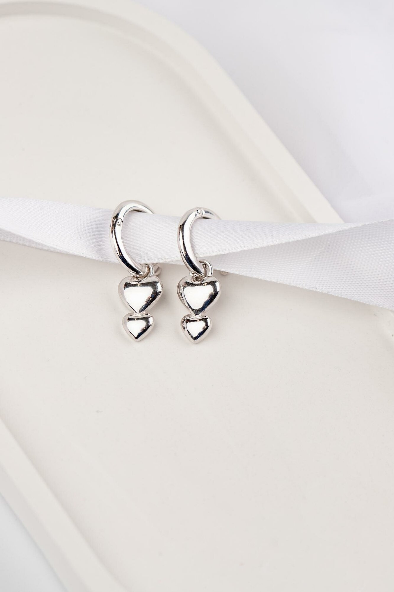 Серьги трансформеры, с подвесками, серебро, 925 проба, родирование