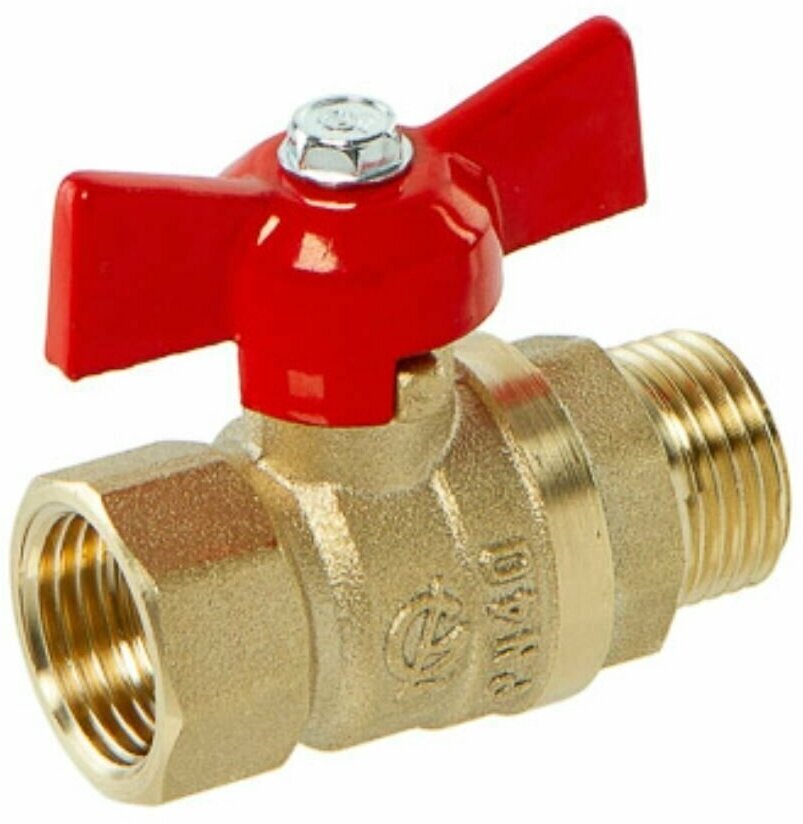 Кран шаровой галлоп Стандарт 1/2" г/ш Бабочка