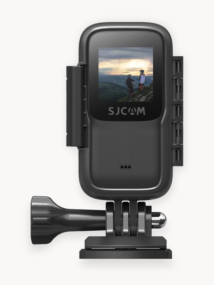 Оригинал Экшн камера SJCam C200 черная с креплением, цифровым стабилизатором, водонепроницаемая 4K Ultra HD