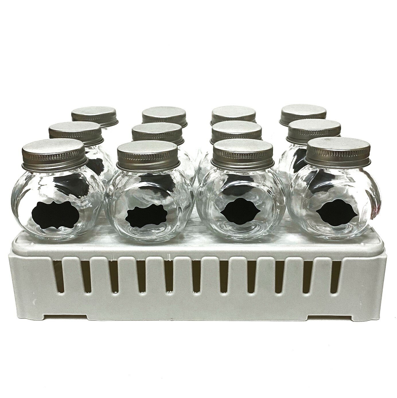 Емкости для специй и приправ. Баночки с подставкой. 60мл, 12шт