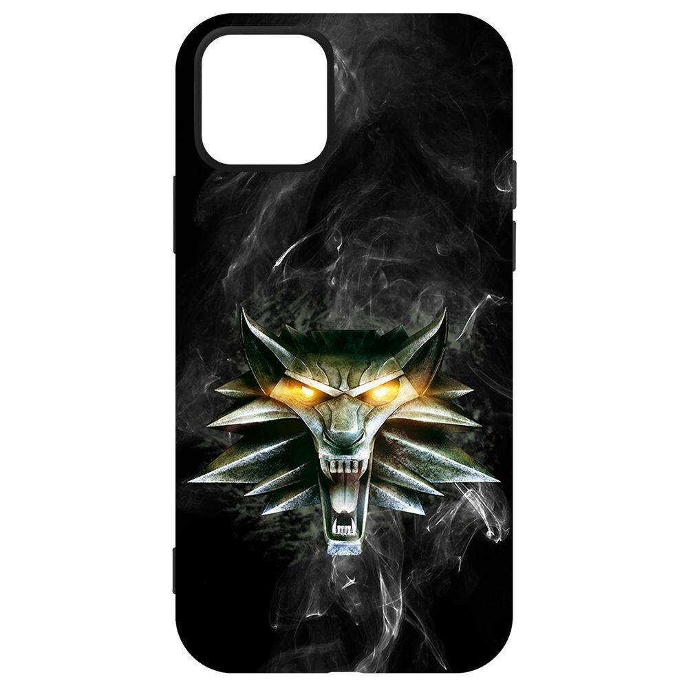 Чехол-накладка Krutoff Soft Case Ведьмак. Школа Волка для iPhone 12 черный