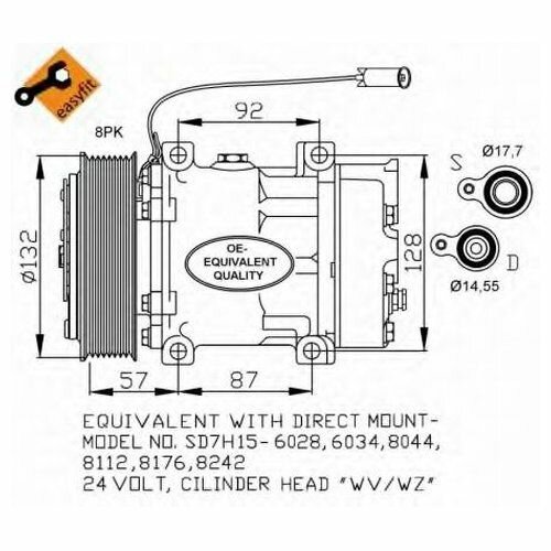 Компрессор кондиционера Nrf 32412