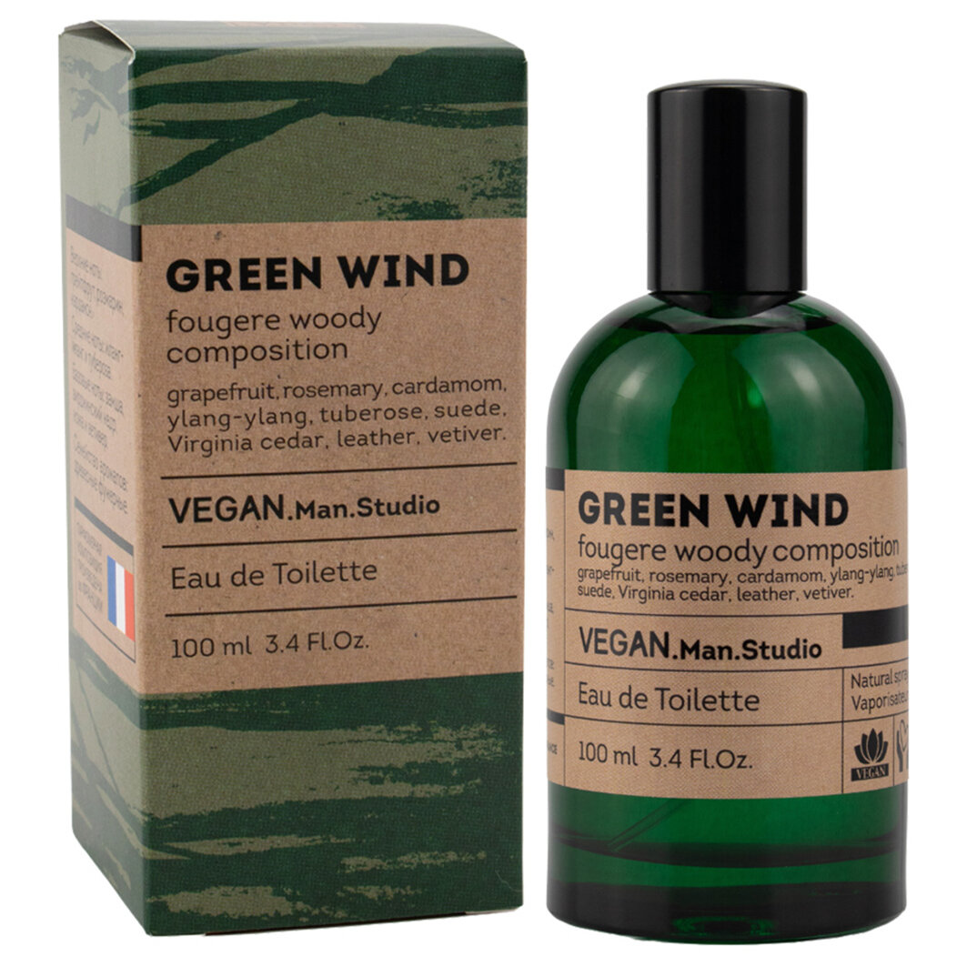 Delta Parfum Туалетная вода мужская Vegan Man Studio Green Wind 100мл