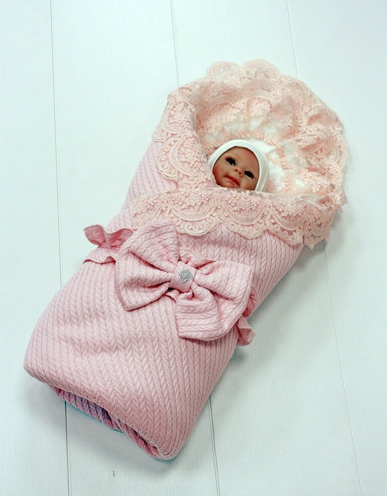 Набор для выписки (осень-зима) для младенца 5 предметов Розовый (Пике) арт. БД-01024-ДМ-2