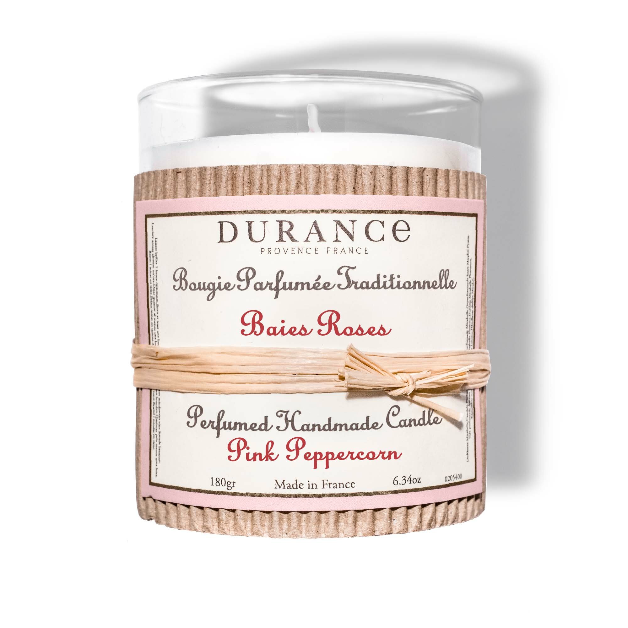 Durance / Ароматическая свеча 180гр Розовый перец /Pink Peppercorn