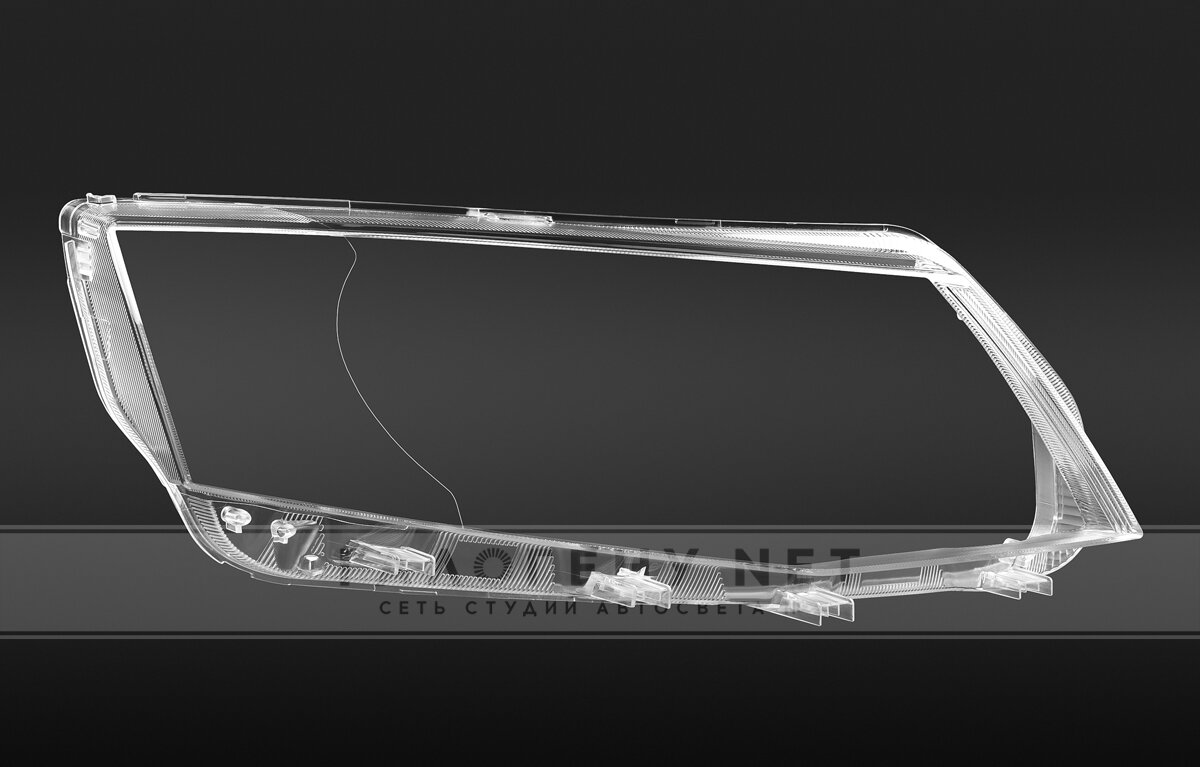 Стекло фары Skoda Octavia A7 2013-2017, левое, GNX, поликарбонат, для автомобилей Шкода Октавия А7