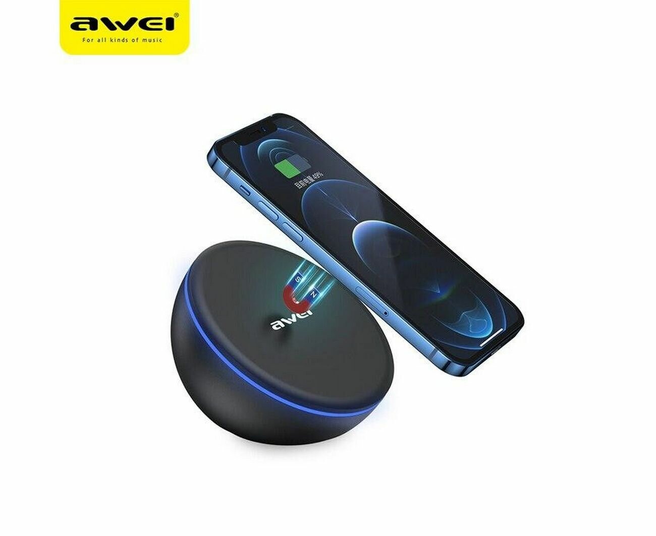 Беспроводное зарядное устройство Awei W11 (черный)