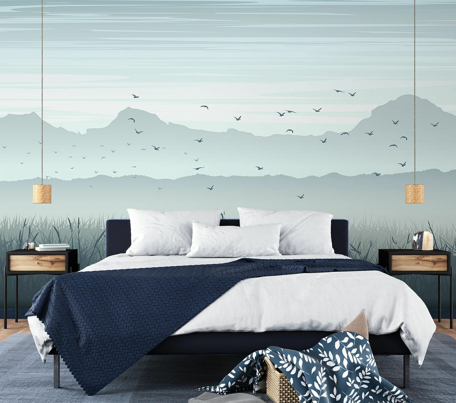 Фотообои 3d на стену флизелиновые Luxury Walls AM11204 Горы 400х270 см