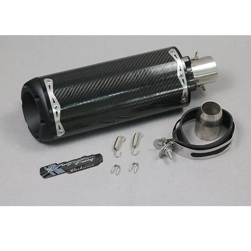 Выхлопная труба для мотоцикла из углеродного волокна США, глушитель для двух братьев, стальной глушитель CNC для Kawasaki Z1000 R1 GSR750 MT09 R6 CBR600 F