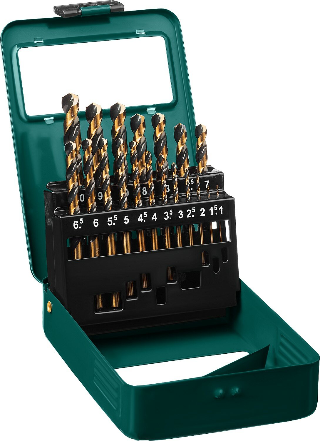 Набор сверл по металлу KRAFTOOL COBALT-8, 19 шт, сталь М42, HSS-Co(8%), (1-10 мм)