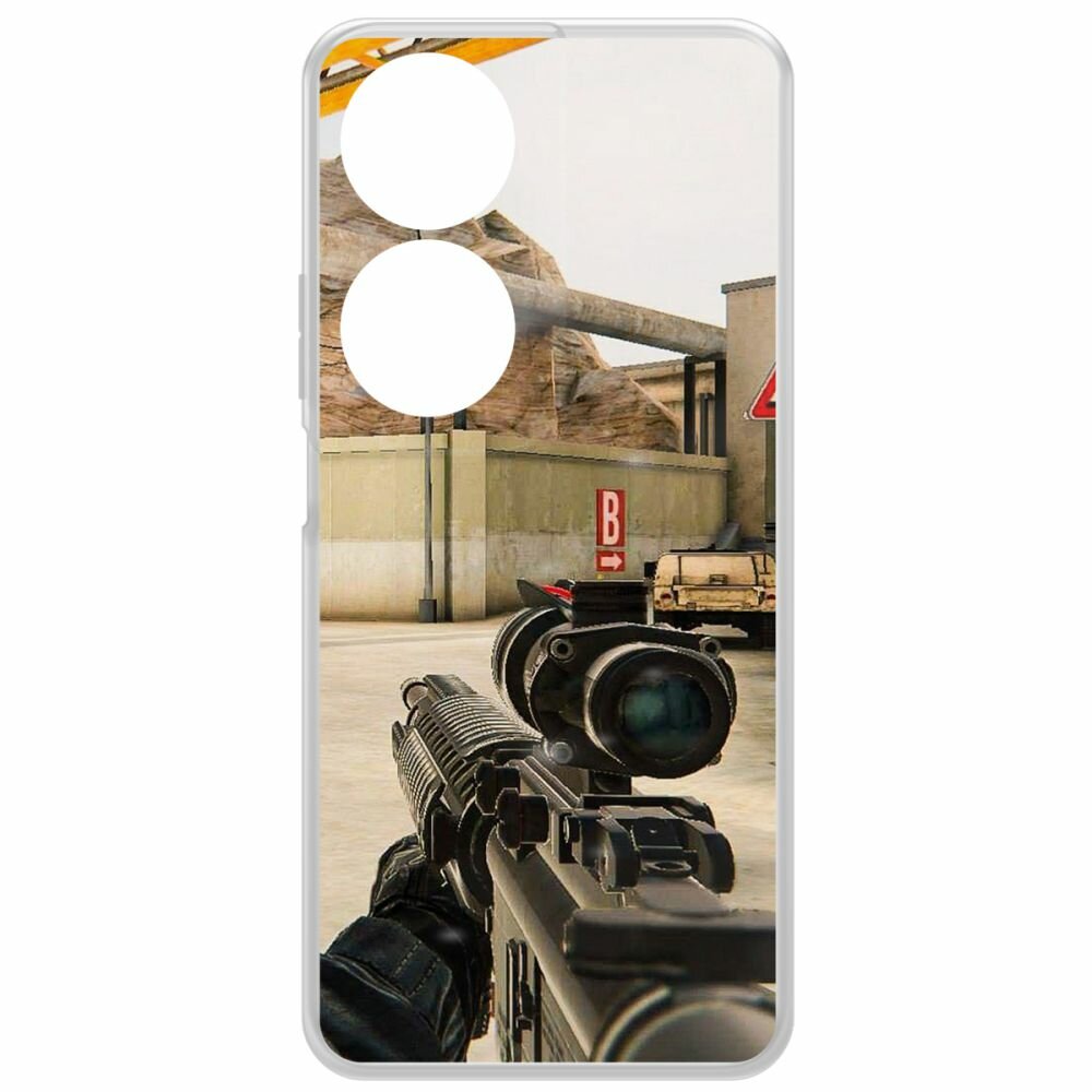 Чехол-накладка Krutoff Clear Case Cтандофф 2 (Standoff 2) - Оптика для Honor X7b