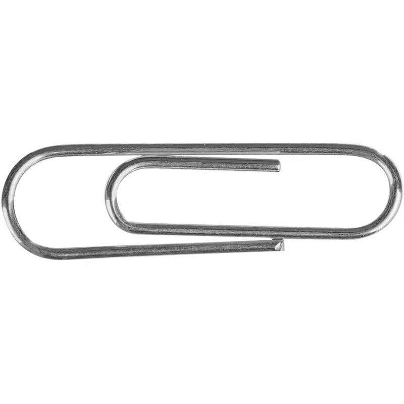 Скрепки канцелярские 22 мм Attache металлические оцинкованные 100 штук в упаковке, 1945975