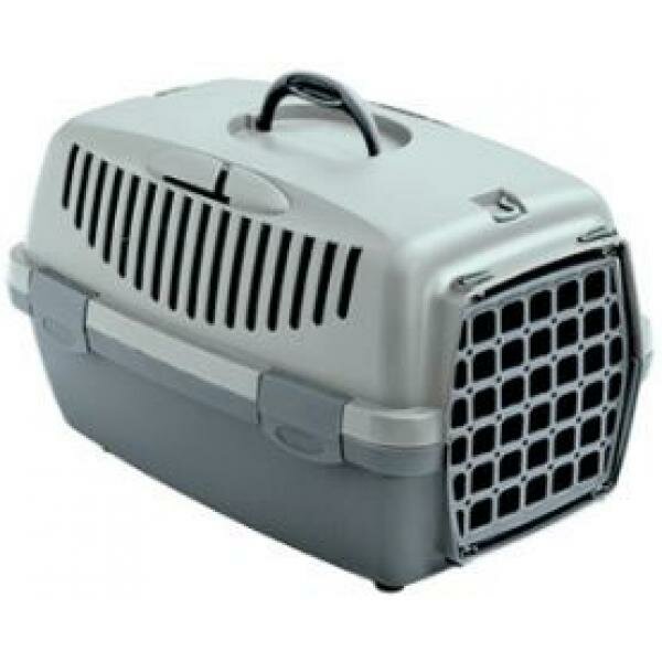 Stefanplast Переноска Gulliver 1, арктический-синий (до 6кг) с пластиковой дверкой, 48*32*31см 1.1 кг