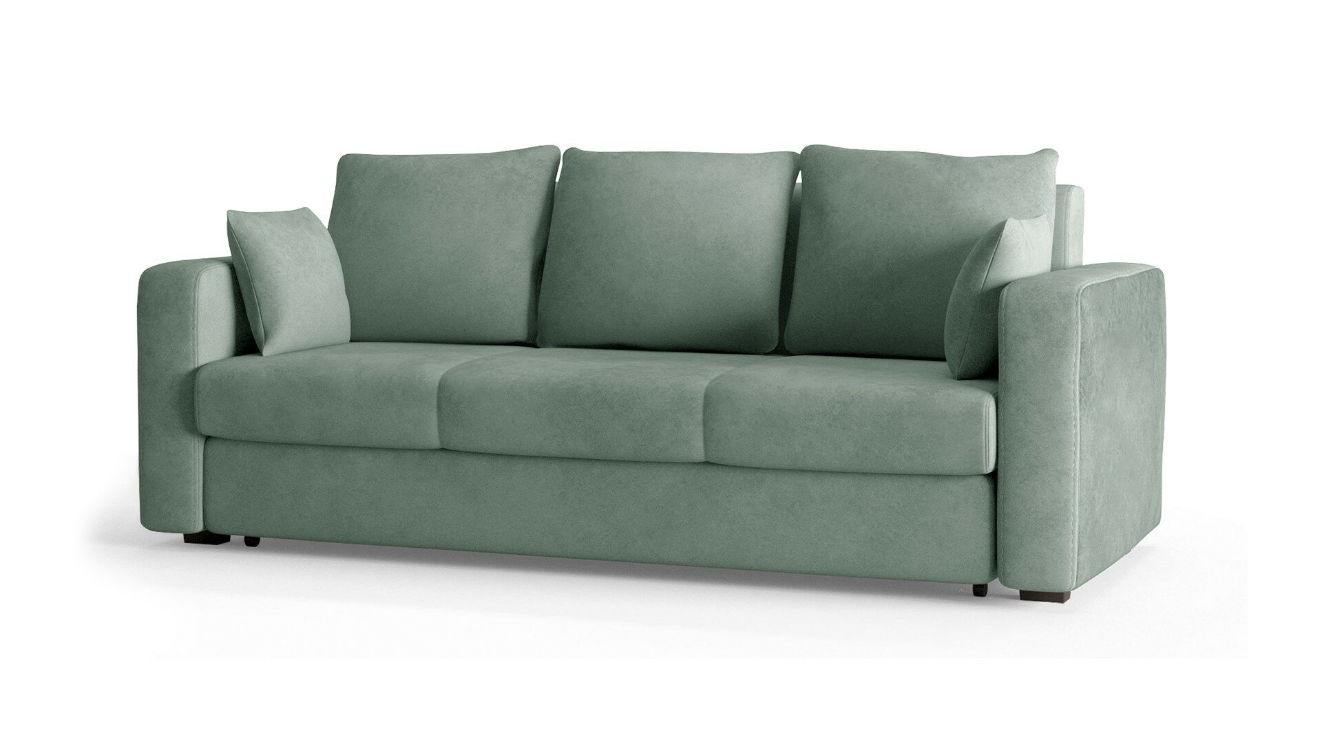 Диван Ливерпуль Лайт Vivaldi 10 NEW 230x94x80 см, зеленый Велюр, еврокнижка GOODFORM