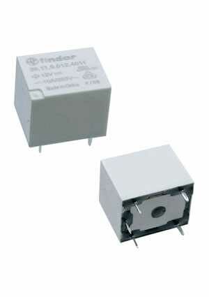 36.11.9.024.4011, Миниатюрное реле; монтаж на плату; формат "кубик сахара"; 1CO 10A; катушка 24В DС;