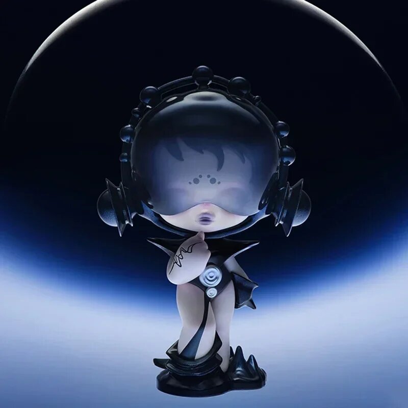 Коллекционная фигурка POP MART Skullpanda Sound Series Blind Box Черный, The Terror