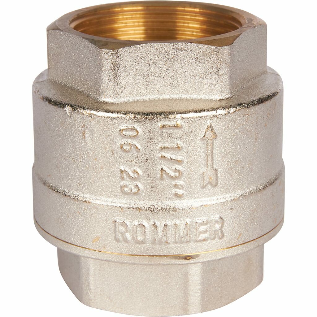 ROMMER 1" 1/2 Клапан обратный пружинный муфтовый с металлическим седлом