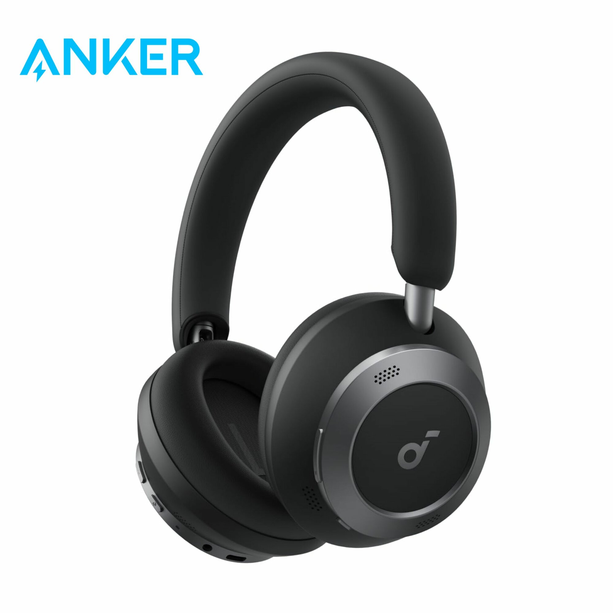 Soundcore Space One Pro от Anker, адаптивные наушники с активной аннулированием шума, управляемые 6 микрофонами, супер складная конструкция, 60H бестеряный аудио, беспроводный аудио Hi-Res