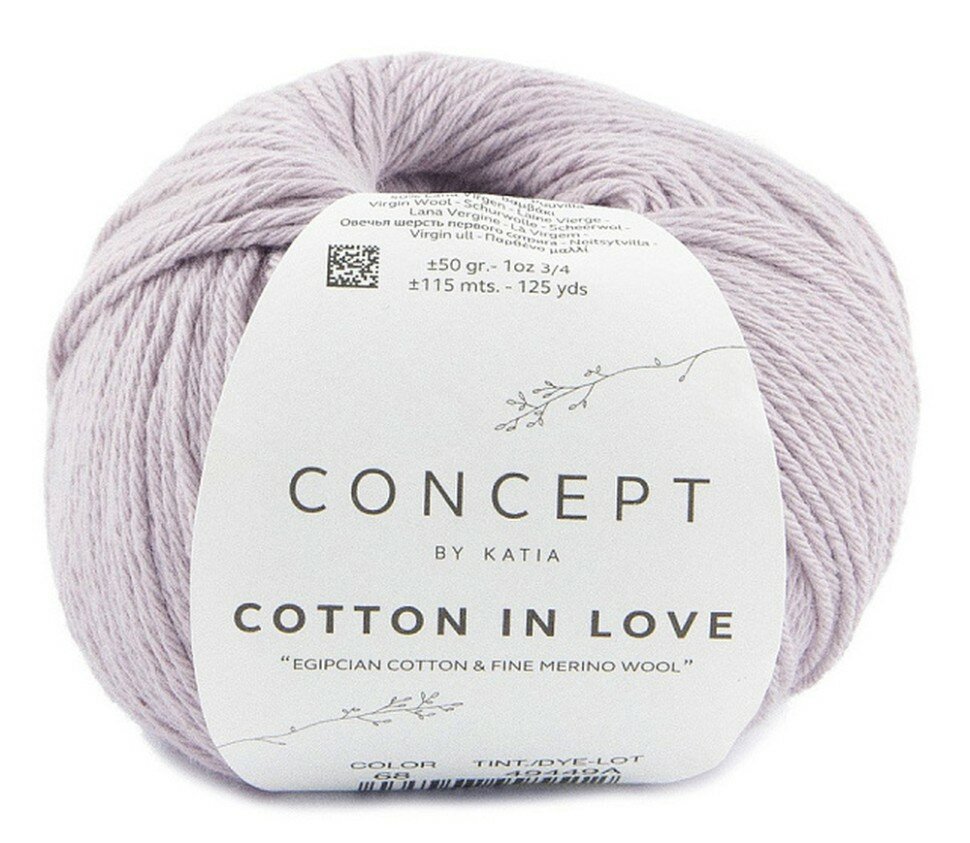 Пряжа #1249.68 Cotton in Love 50 г 115 м Katia
