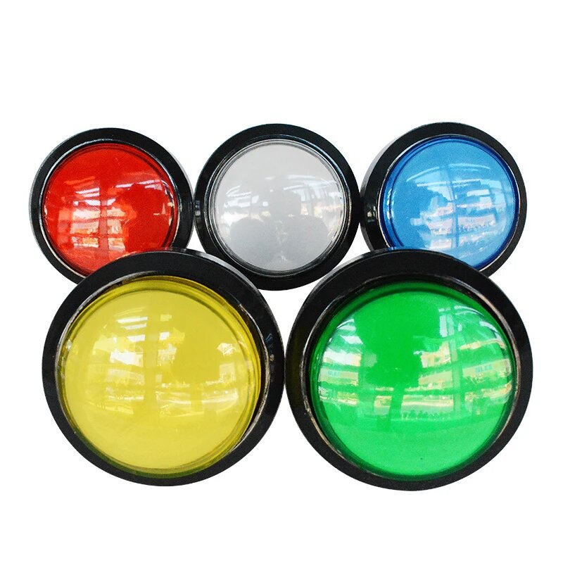 Аркадные кнопки SANWA 45 мм 5 шт. Черный, mix colour