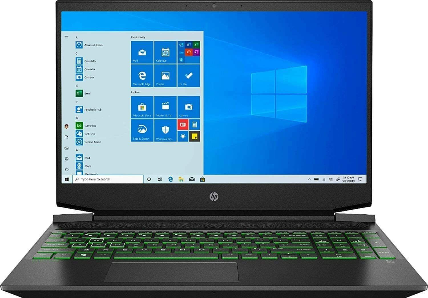 Ноутбук игровой HP Pavilion 15-EC0013DX 15.6 FHD 1920 x 1080, AMD Ryzen 5 3550H max 3.7GHz, 256GB SSD, NVIDIA GTX 1050 3GB, 8ГБ DDR4, WIN10, черный