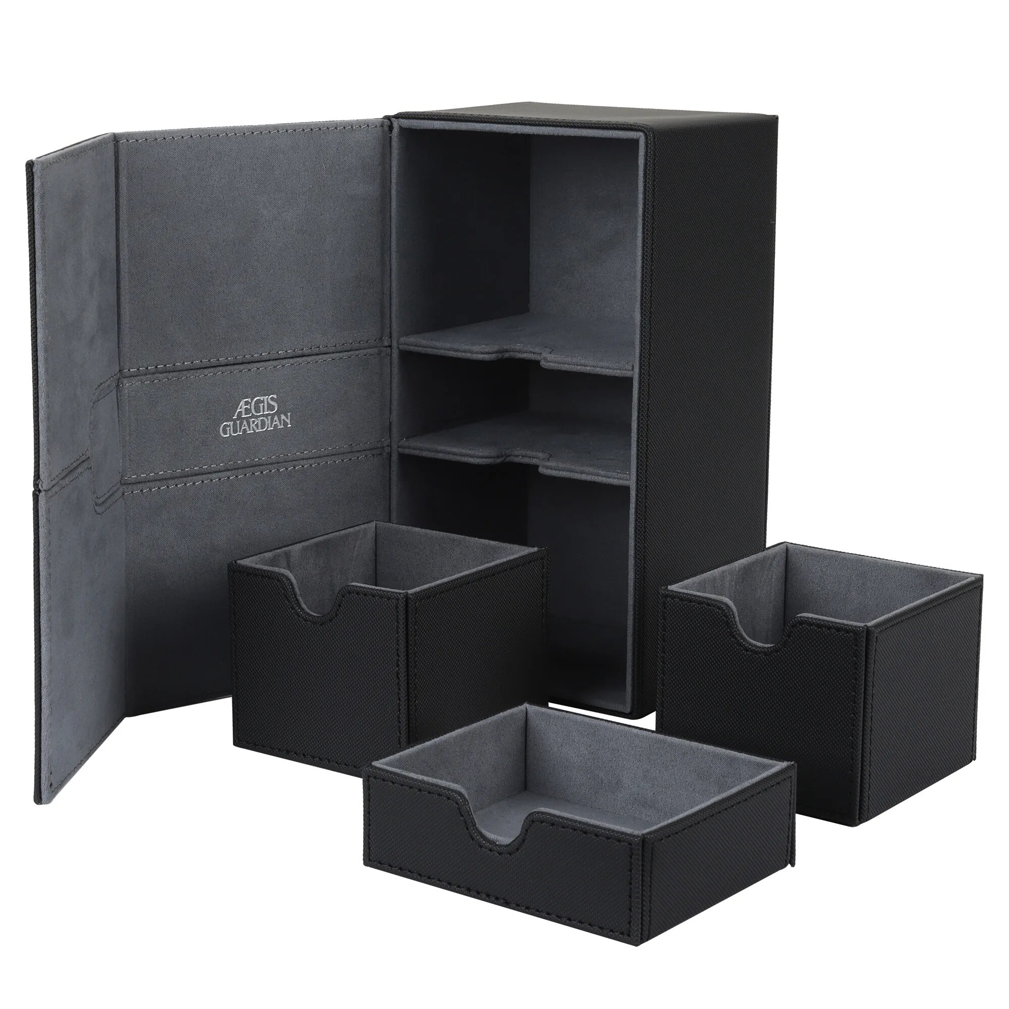 AEGIS GUARDIAN Commander Deck Box черный, 200+ карт