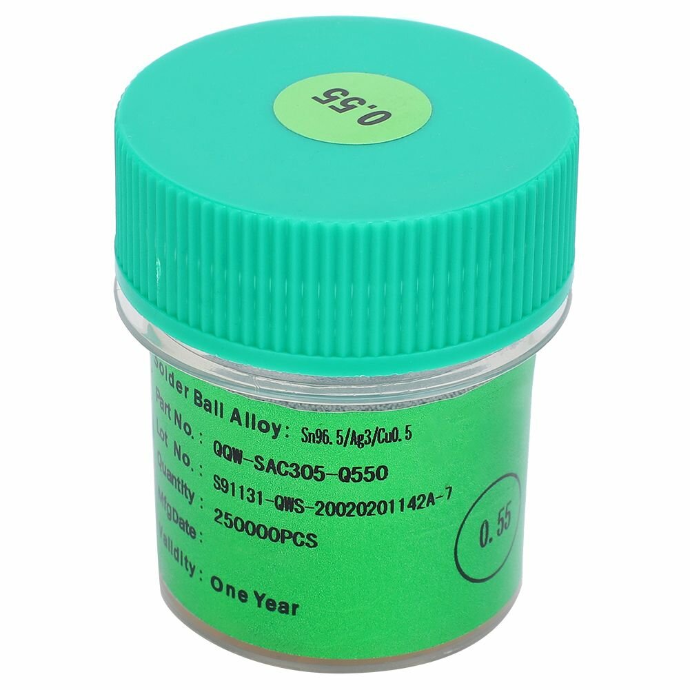 BGA, бессвинцовый припой, шары, 0.55 мм, для печатных плат