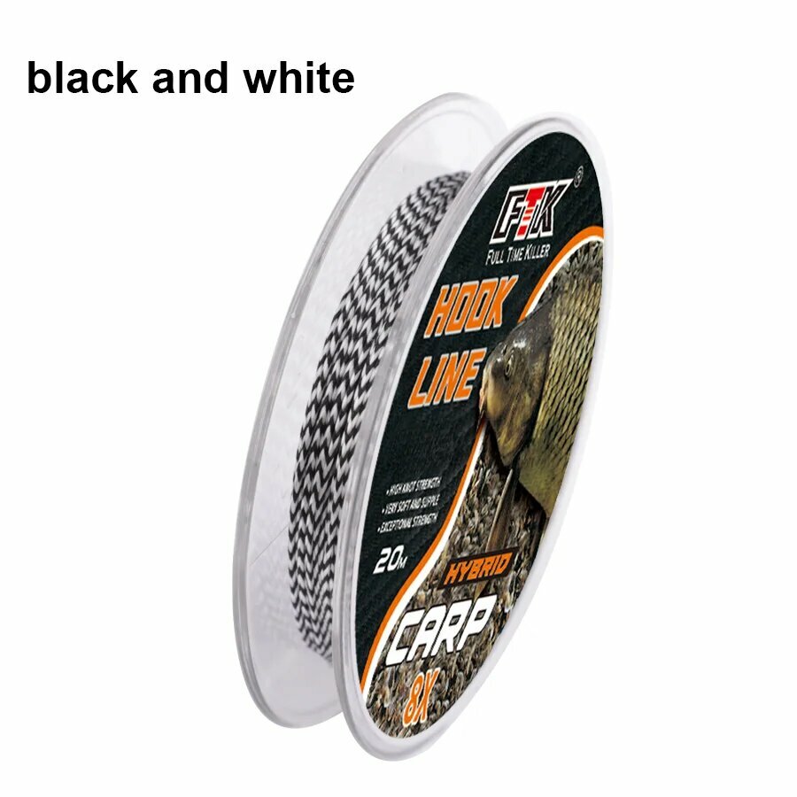 Плетеная леска NGB 20M, 25LB, камуфляж, цвет 001