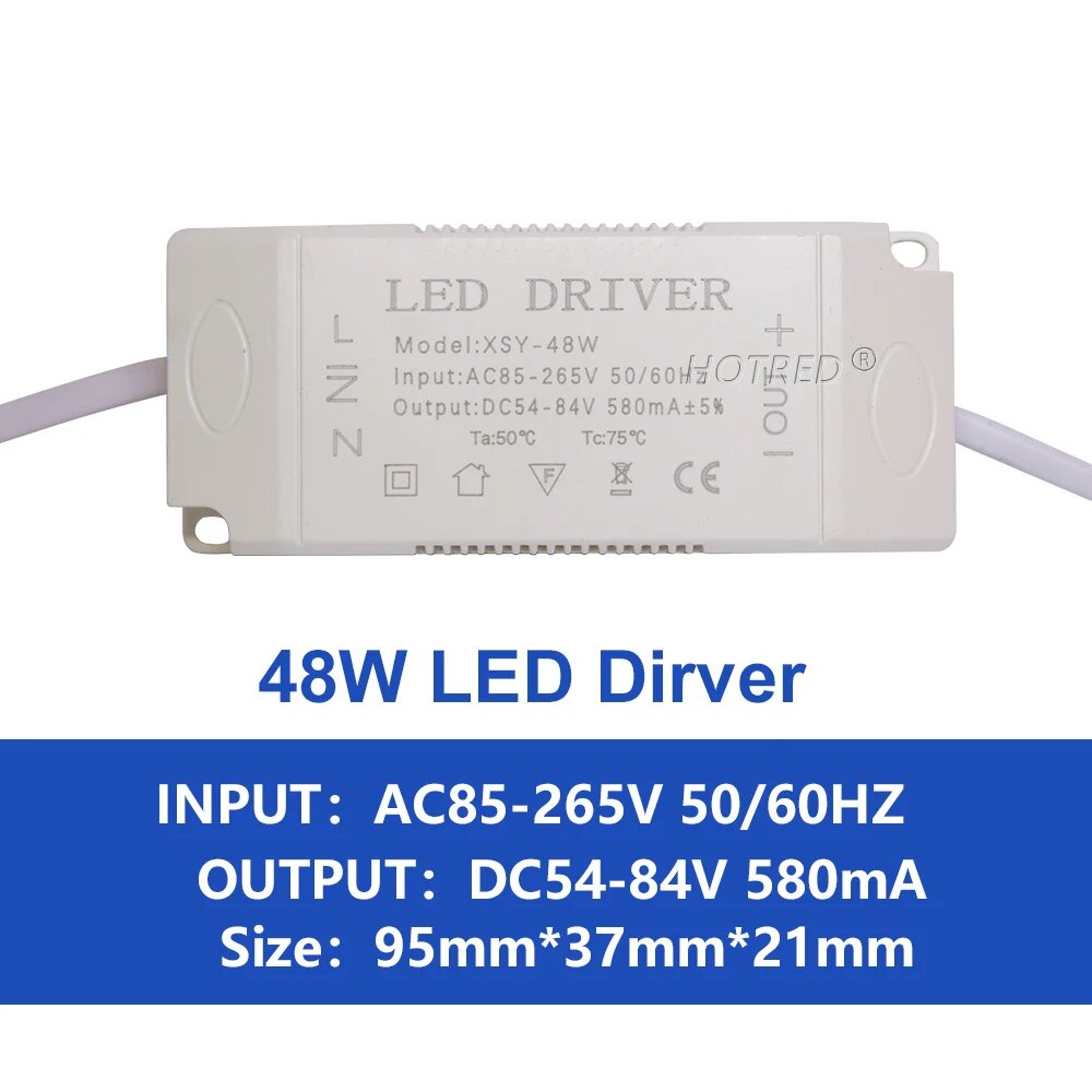 Светодиодный драйвер HotRed 600mA 3-60Вт 18-28X3W DC54-84V