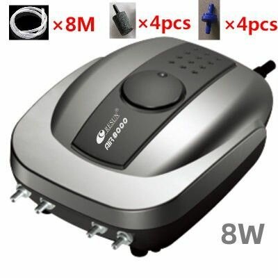 Тихий воздушный насос для аквариума, рыб кислородный компрессор аэратор