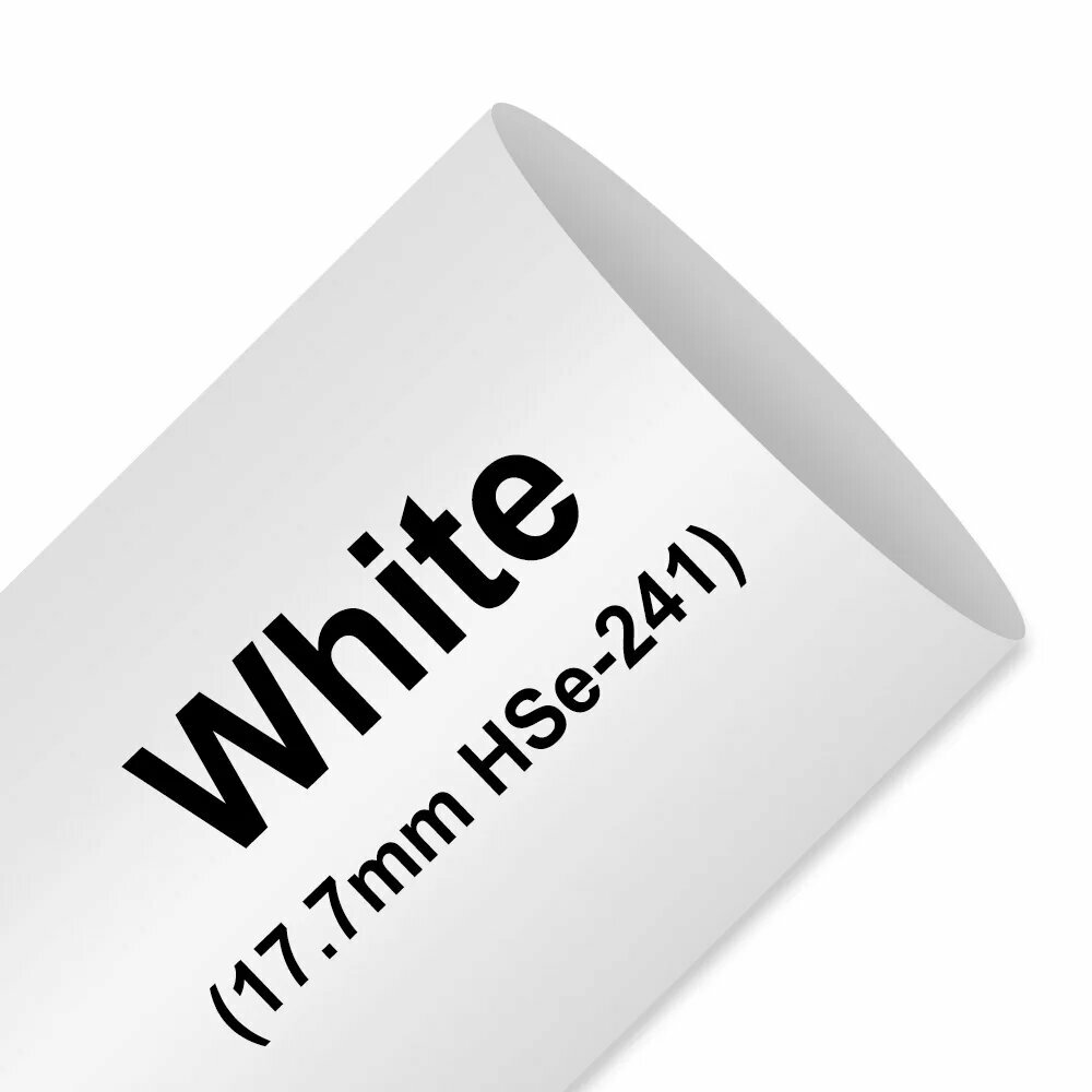 Термоусадочная лента MarkField для принтеров Brother 17.7 White Tube