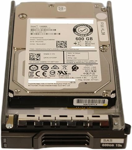 Жесткий диск Dell SC5020 3KJXH, для сервера, 600ГБ, SAS, 2.5", 15K