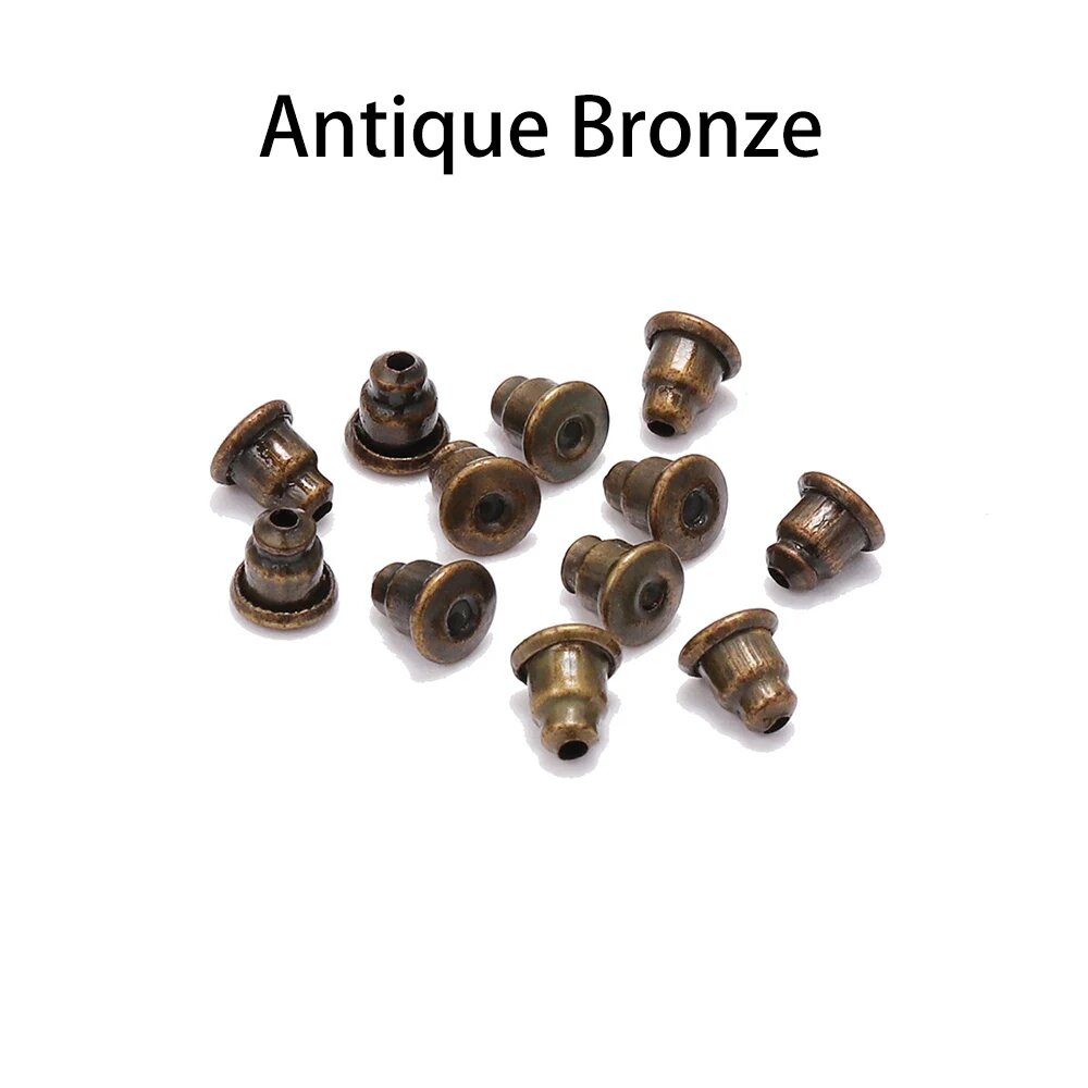 Стопоры для сережек Antique Bronze, 200 шт