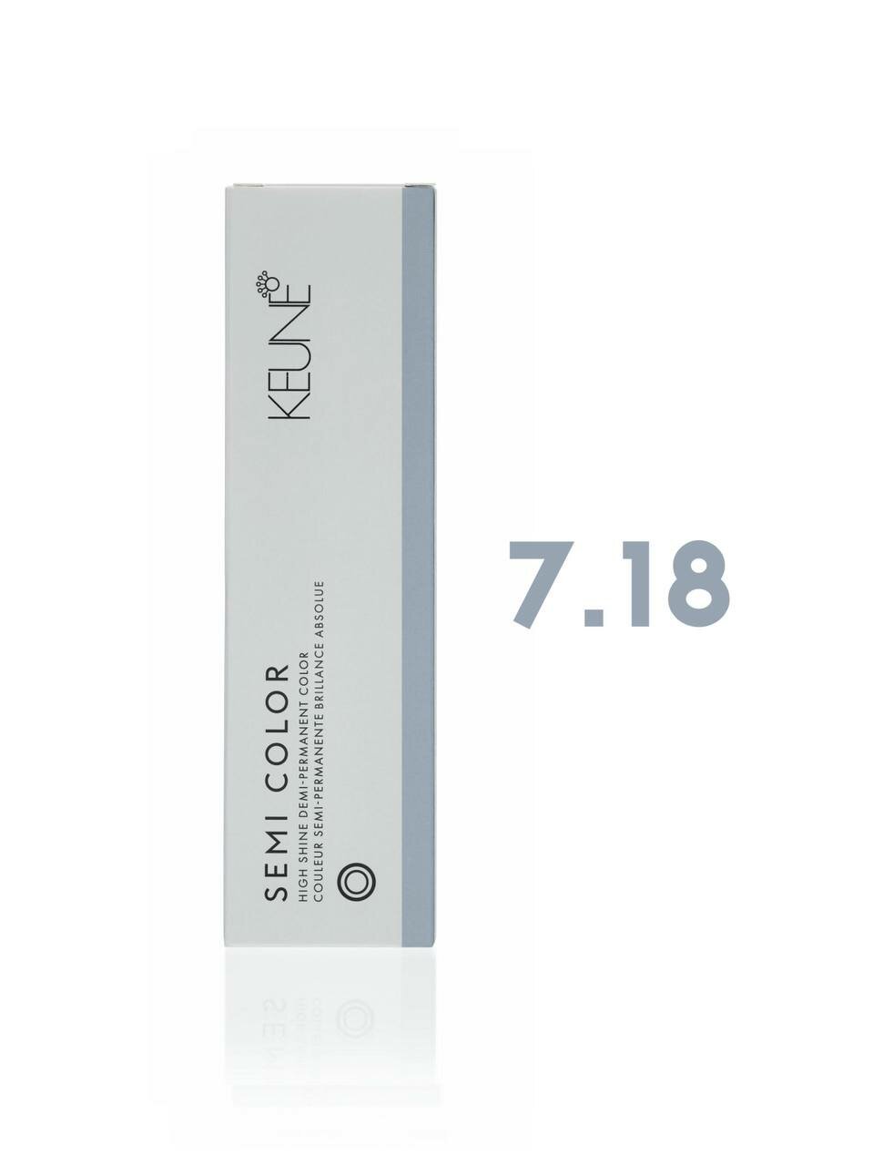 Keune Semi Color 7.18 - Полуперманентная краска для волос средний блондин металлик 60 мл
