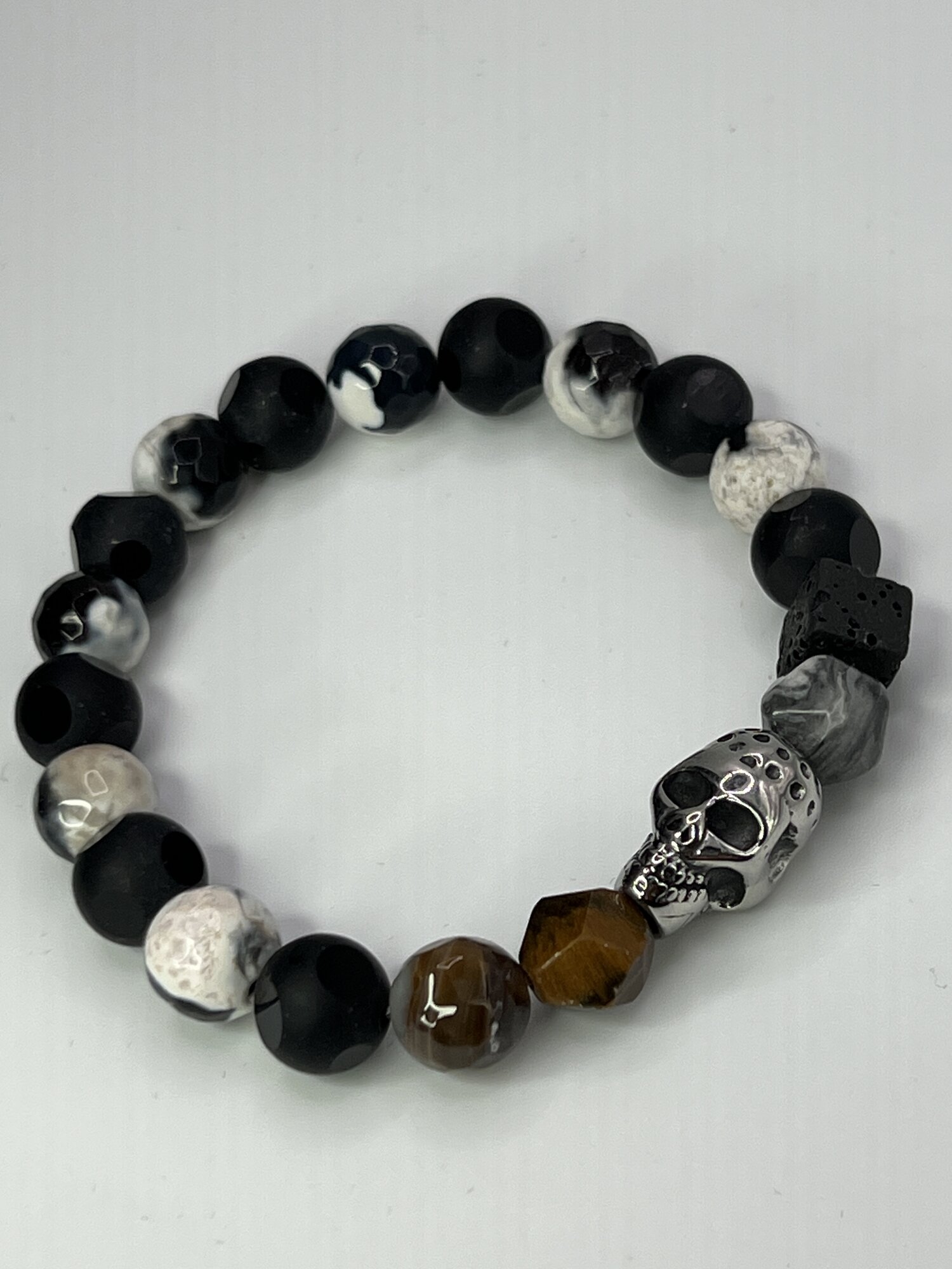 Браслет-нить, агат