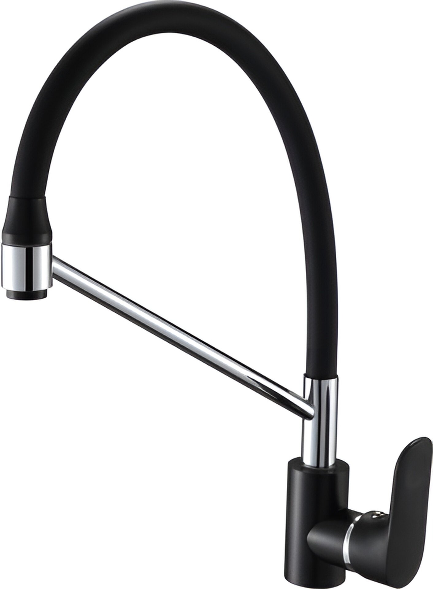 Смеситель для кухни ECONOCE с гибким изливом D35-A серия 290 черный (EC0295)