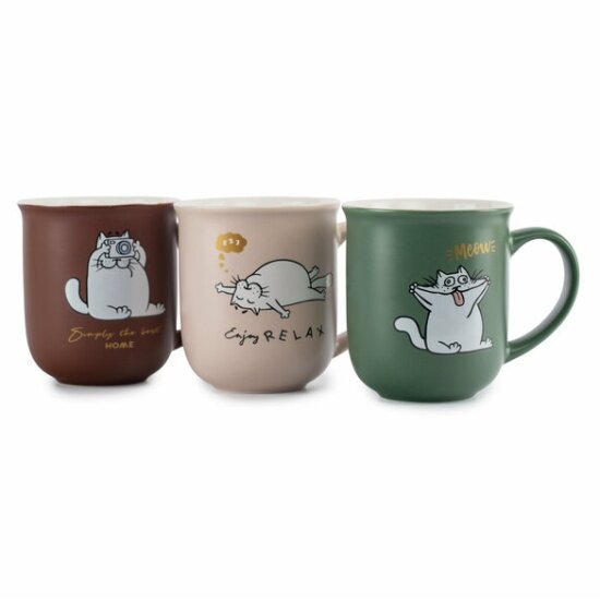 Кружка Domenik FUNNY CATS 400 мл. (DMM011)