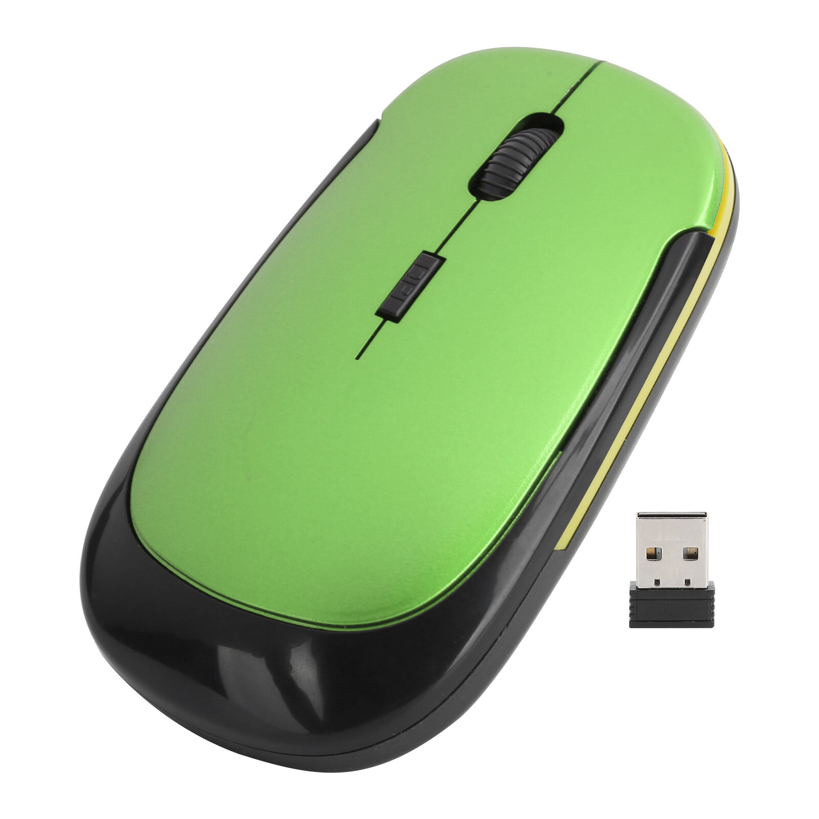 2,4 г беспроводной мыши, регулируемой оптической USB -ресивером.