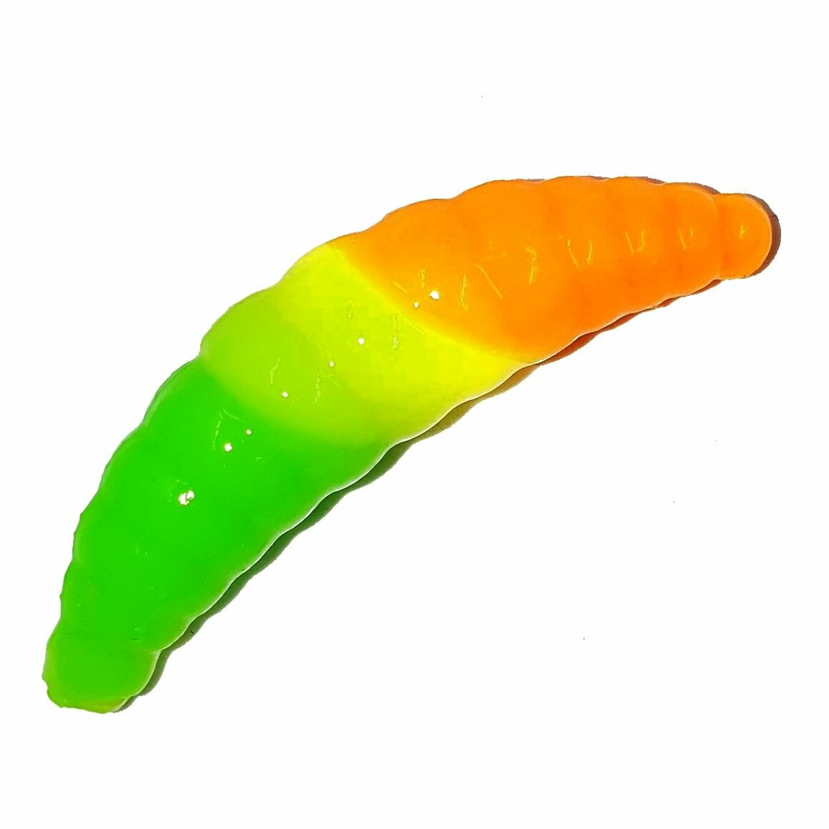 Силиконовые приманки на форель Cool Place Maggot тонущие 1.6, Mat Tiger, сыр / Форелевые приманки Кул Плэйс