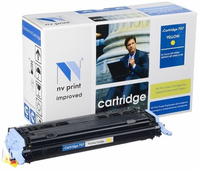 Совместимый картридж NVPrint (Q6002A/707) для HP CLJ1600/2600N/LBP-5000 (yellow) 2000 стр.