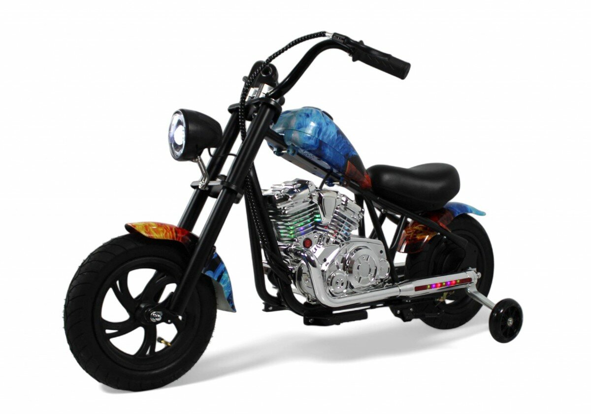 Rivertoys Детский электромотоцикл M777ML голубой