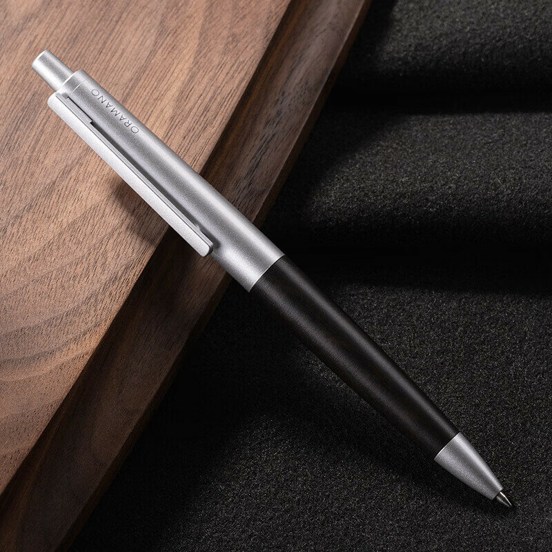 【Christmas Gift】deli High-End Smooth Click Neutral Pen 0.7mm Bullet Tip Metal Pen Body Business Wood Grain Signature Pen Hu Ge's Same Style Gift Boxed Single Pack A9Pro-07