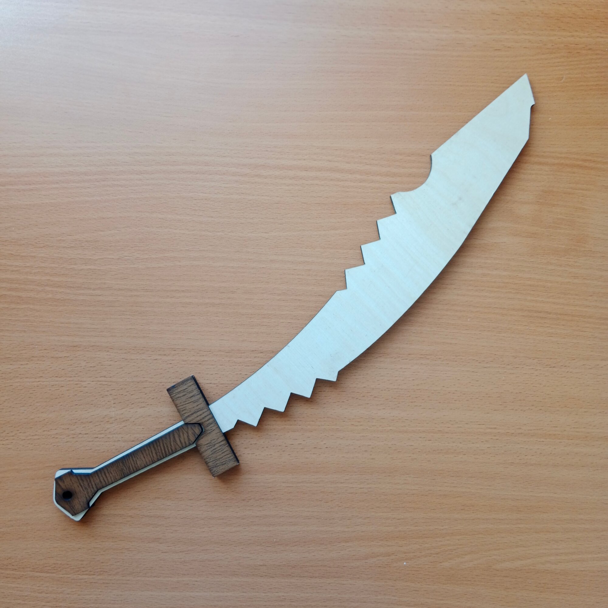 Сабля! деревянная детская 48см.