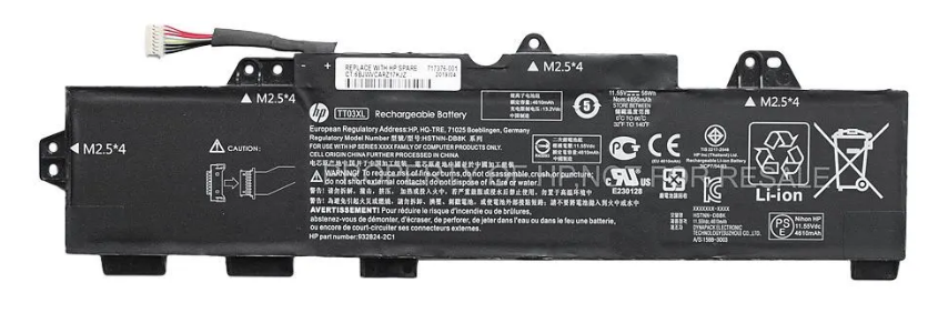 Аккумулятор для HP (TT03XL) EliteBook 850 G5, 755 G5 , ZBook 15u G5, 56Wh, 11.55V