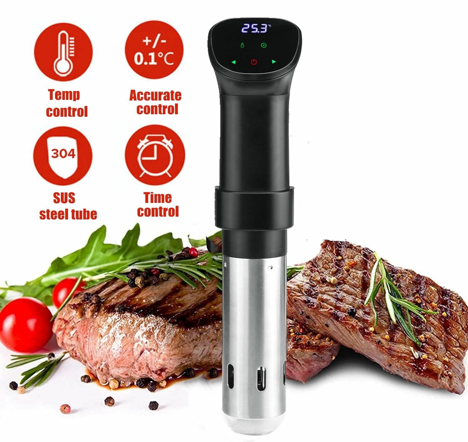 Су-вид погружной для приготовления блюд, медленноварка сувид