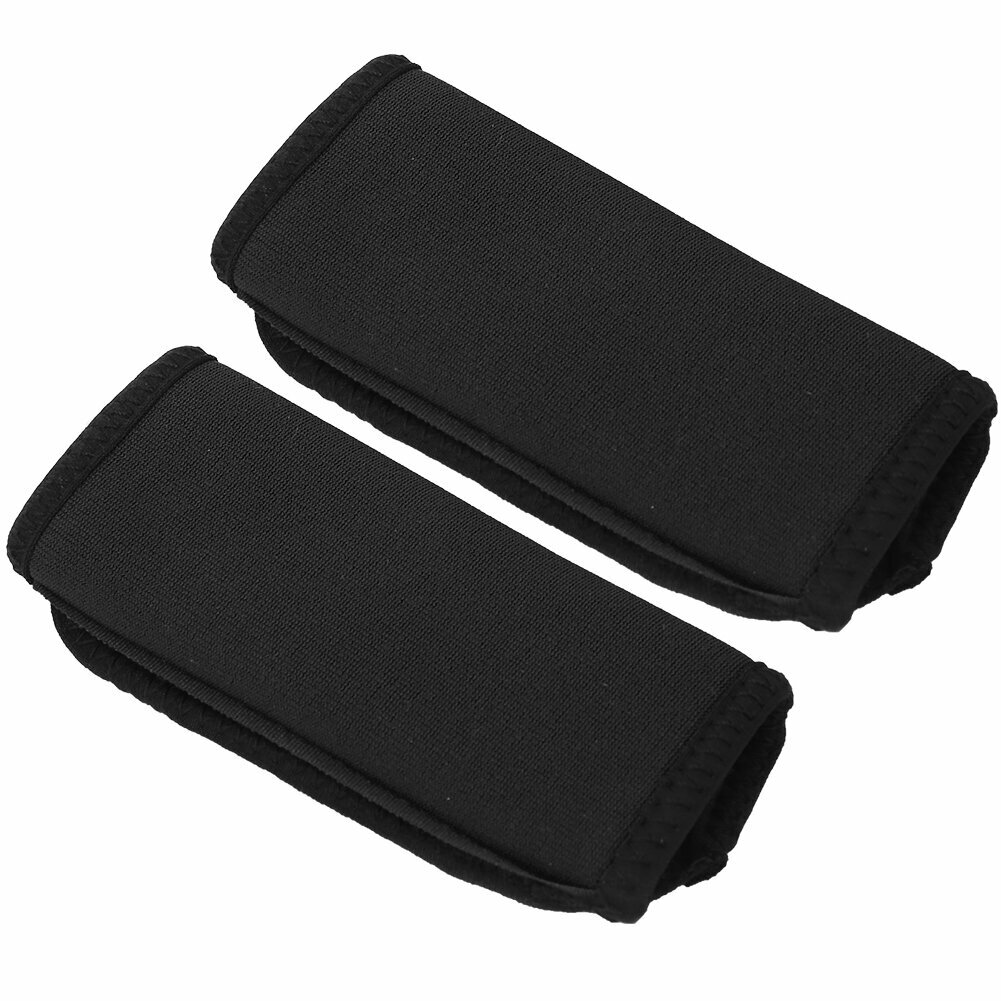 2PCS Neoprene Non-Slip Comfortable Soft Kayak Canoe Paddle Grips Boat Accessories(Black )