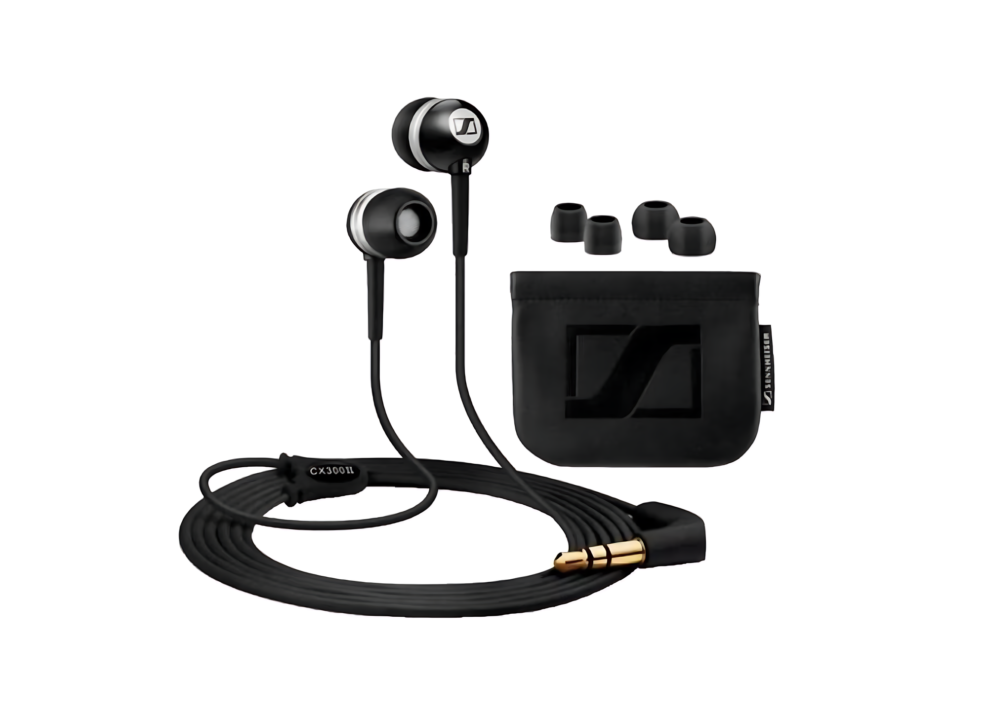 Проводные наушники Sennheiser CX 300-II, mini jack 3.5 mm, черные