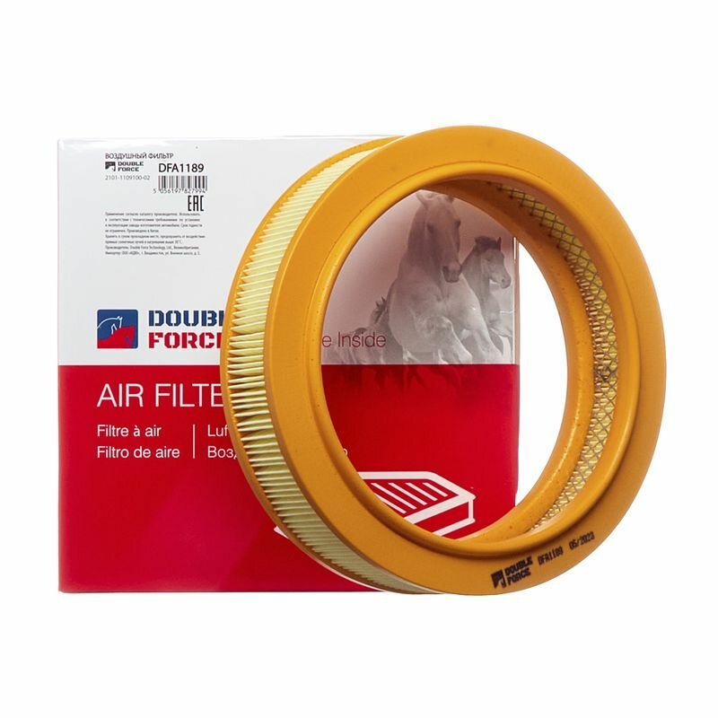 Фильтр воздушный DOUBLE FORCE DFA1189 2105 2106 2107 2108 2109, ZAZ TAVRIA 110221102411040, ИЖ 21252126, 4x4 Niva 95