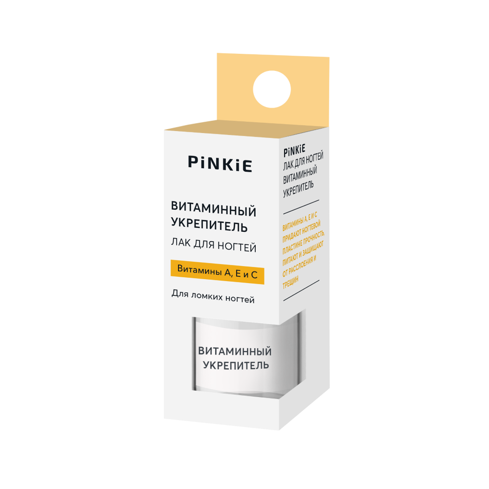 Pinkie лак для ногтей витаминный укрепитель 6 мл