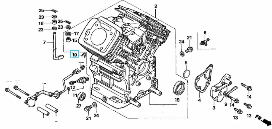 Уплотнительное кольцо, 13х3.0; Артикул Honda: 91302MB6830 (Оригинал)